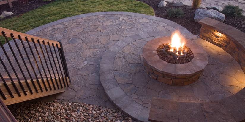 Add a Stone Fire Pit to the Backyard