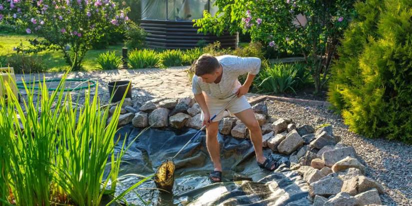 How to Muck Out Your Water Features and Ponds For Spring