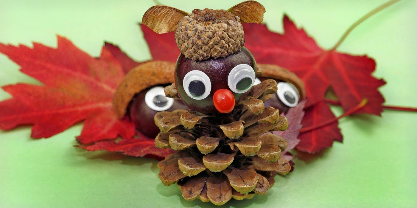6 Rustic Backyard Projects with Acorns and Pine Cones