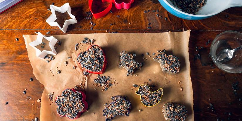 Turn Christmas Ornaments Into DIY Bird Feeders