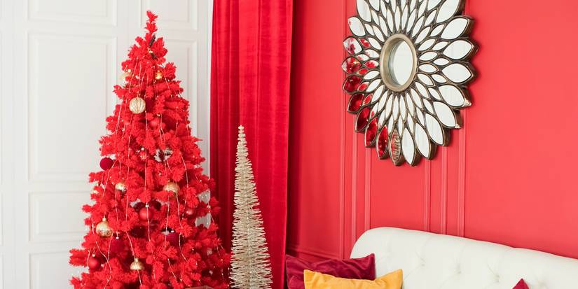 Make the Season Bright With a Red Christmas Tree